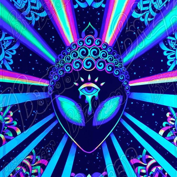 Alien Lisa Frank Tapestry - Etsy