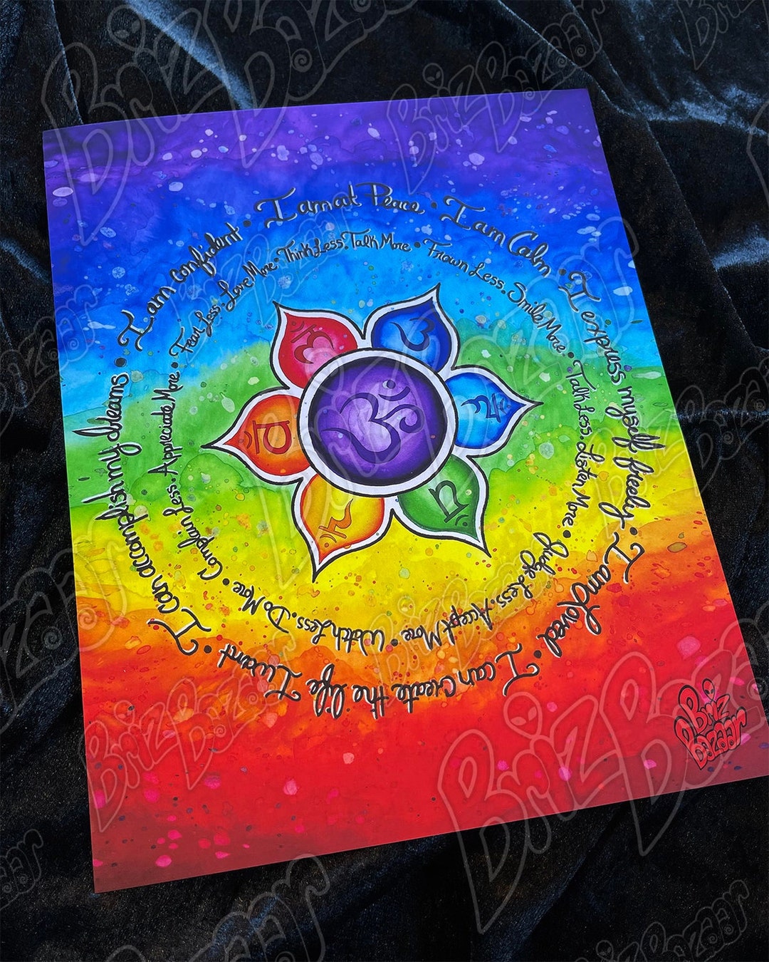 Art Print of Balance / Chakra Art / Chakra Symbol / Lotus Flower Art ...