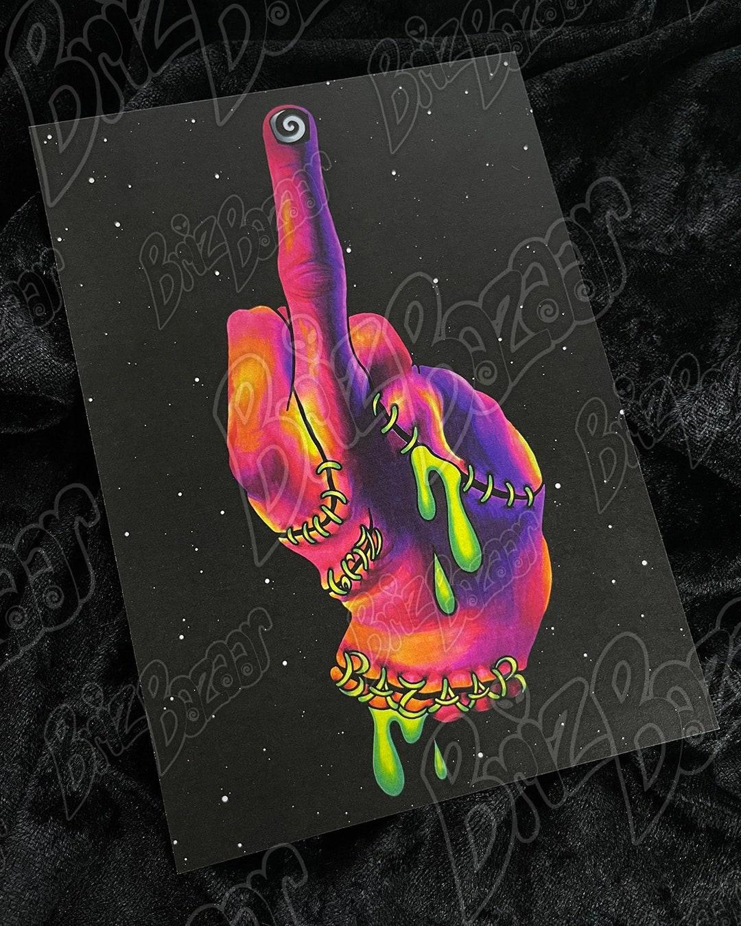 Art Print of Zhing - Star / Trippy Gothic Art Print / Horror Art Print ...