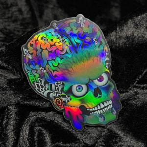 Sticker of ACK ACK / Holographic Sticker / Trippy Sticker / - Etsy