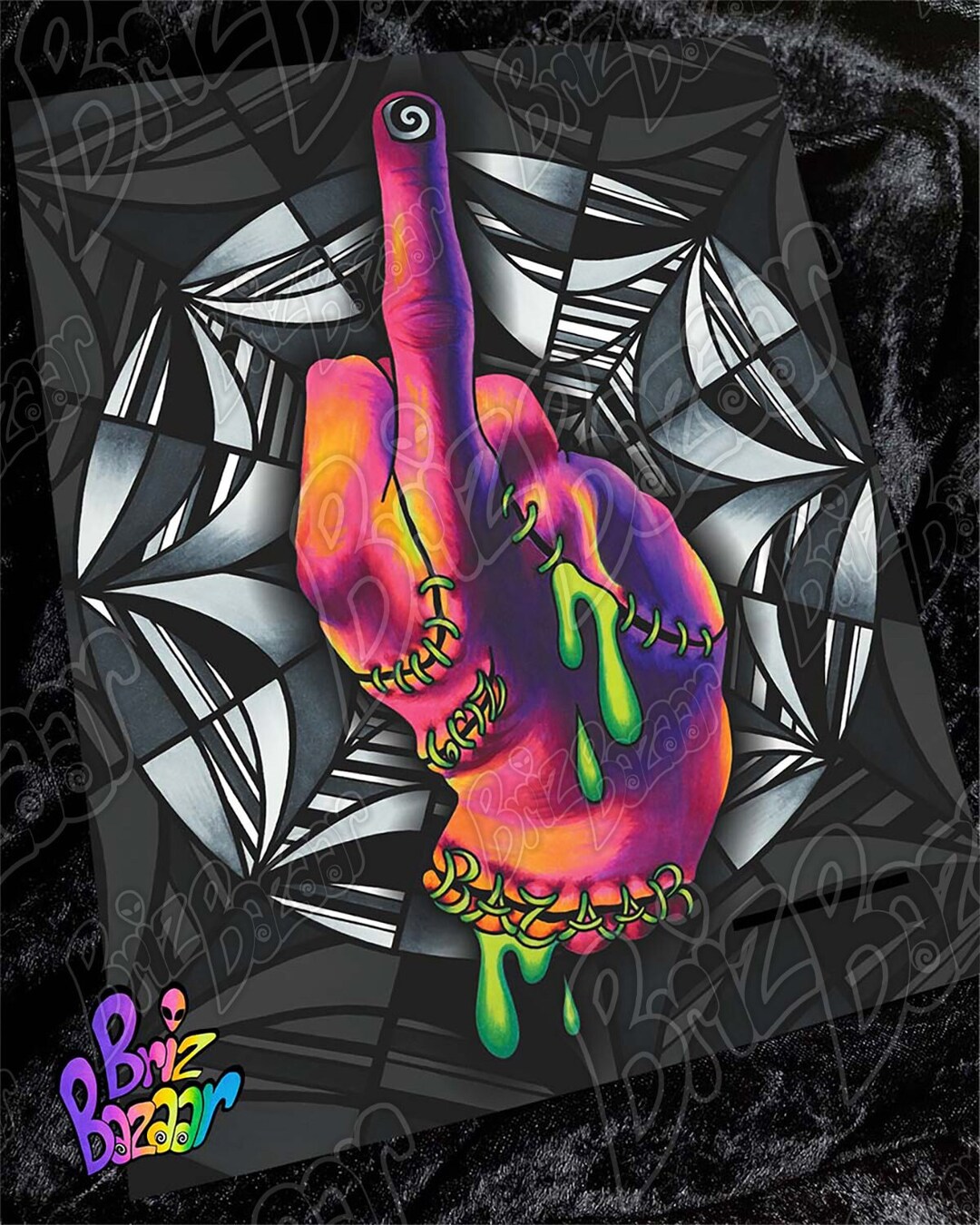 Art Print of Zhing - Web / Trippy Gothic Art Print / Horror Art Print ...