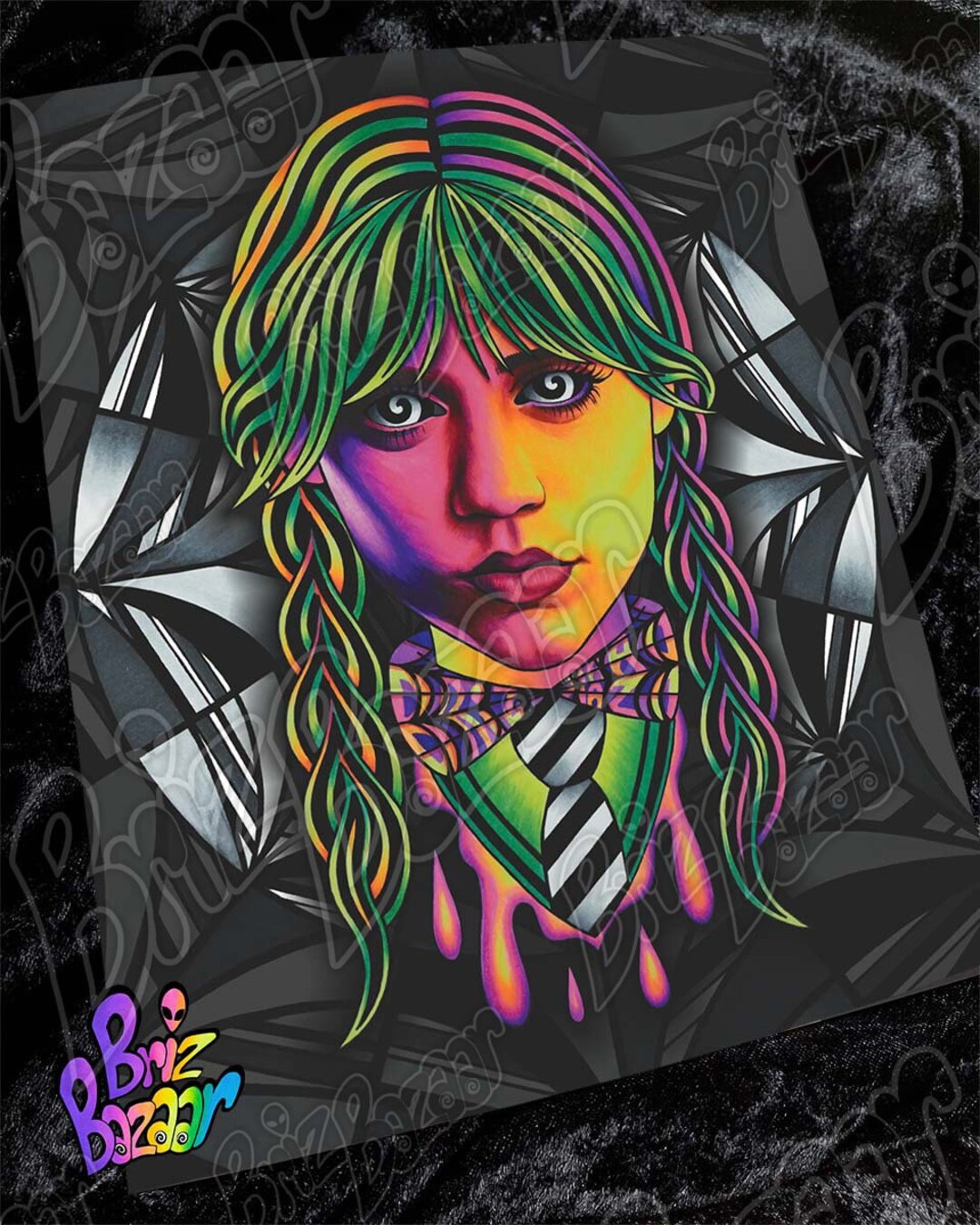 Art Print of Brizzday / Trippy Art Print / Gothic Home Decor ...