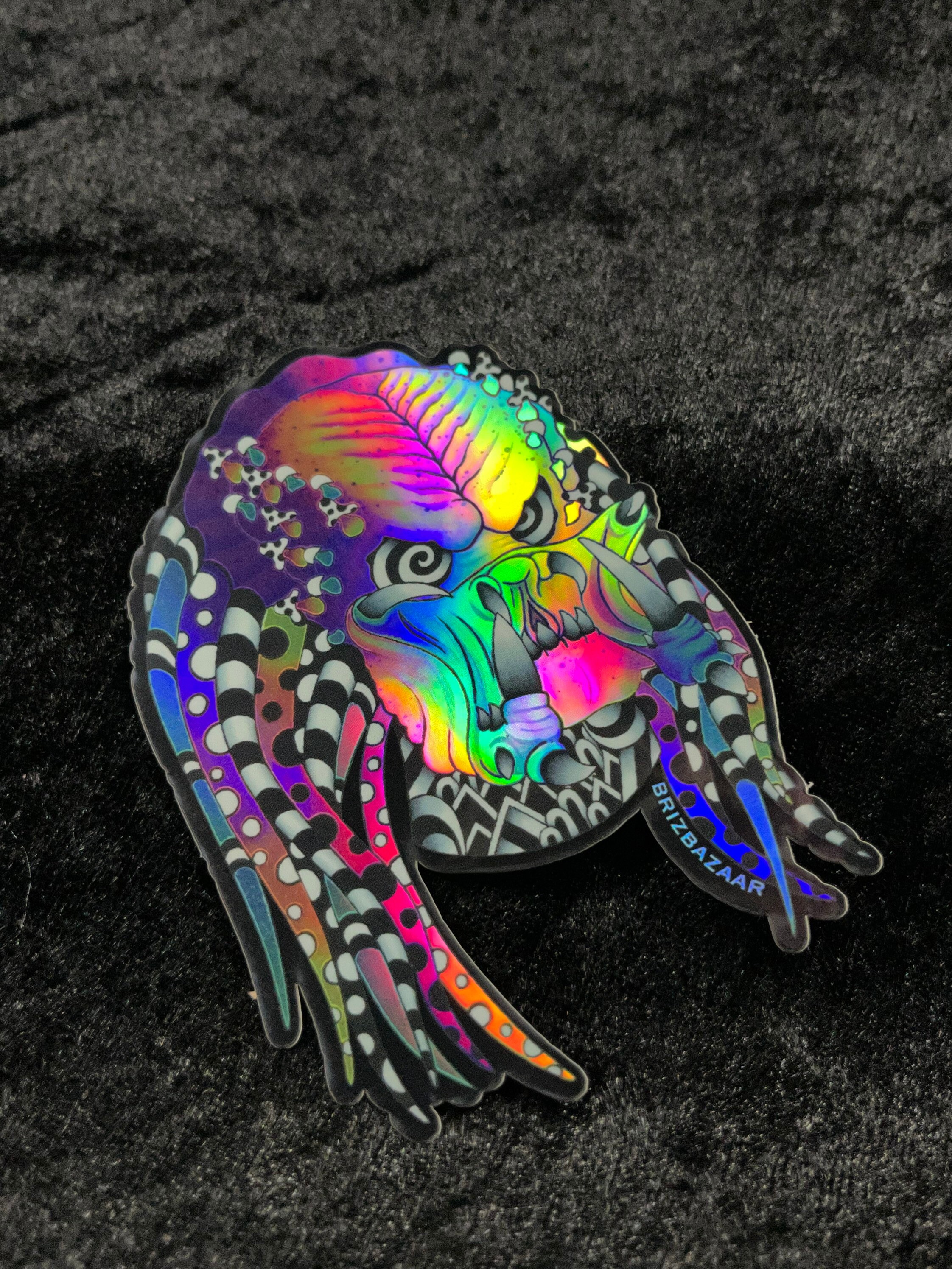 Predator Sticker / Holographic Sticker / Trippy Sticker / Horror ...