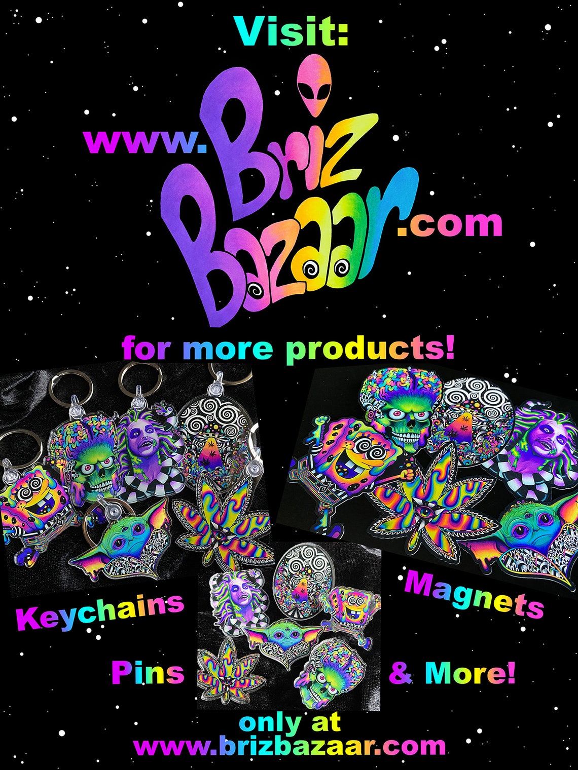 Sticker of ACK ACK / Holographic Sticker / Trippy Sticker / - Etsy