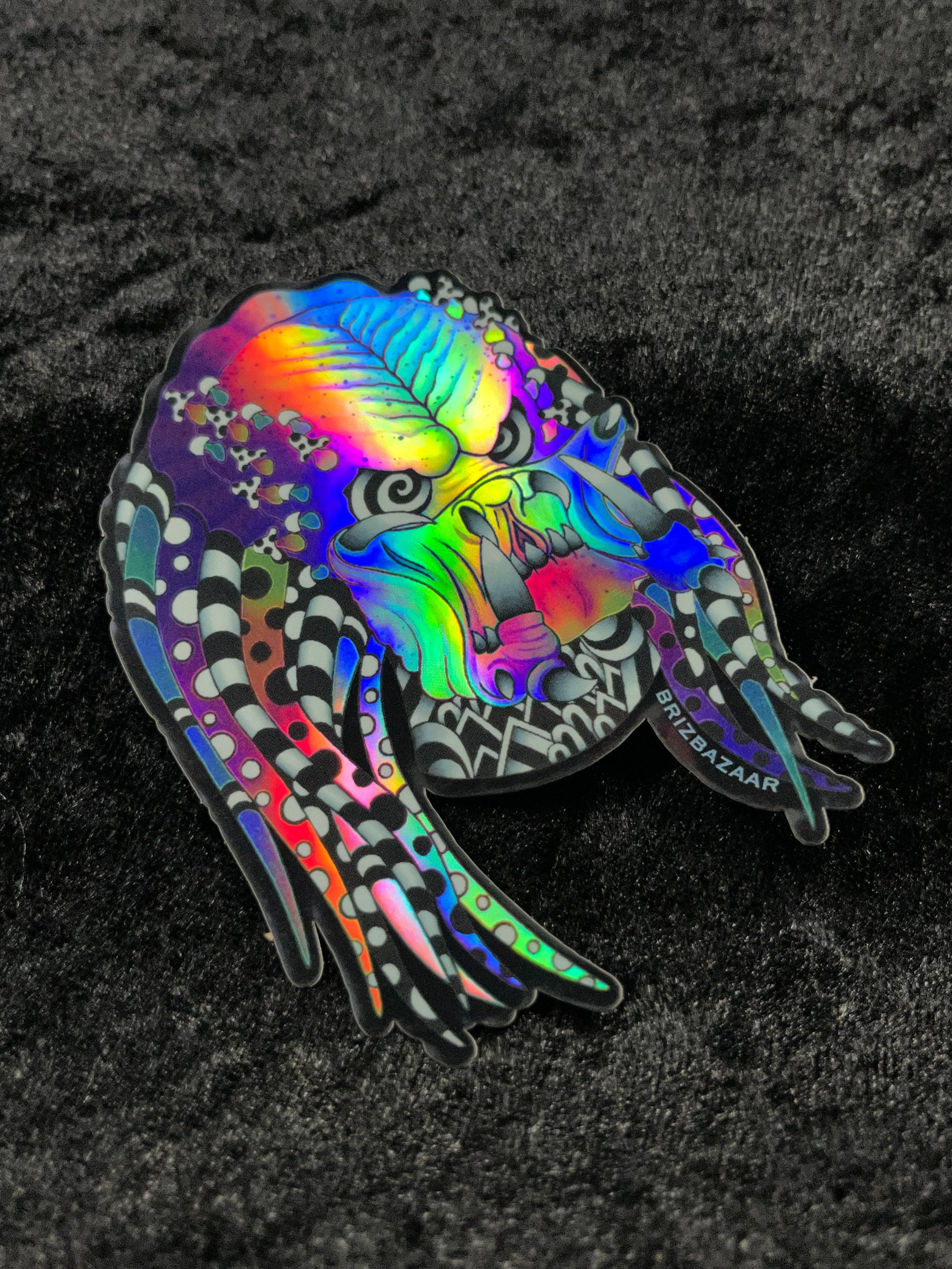 Predator Sticker / Holographic Sticker / Trippy Sticker / Horror ...