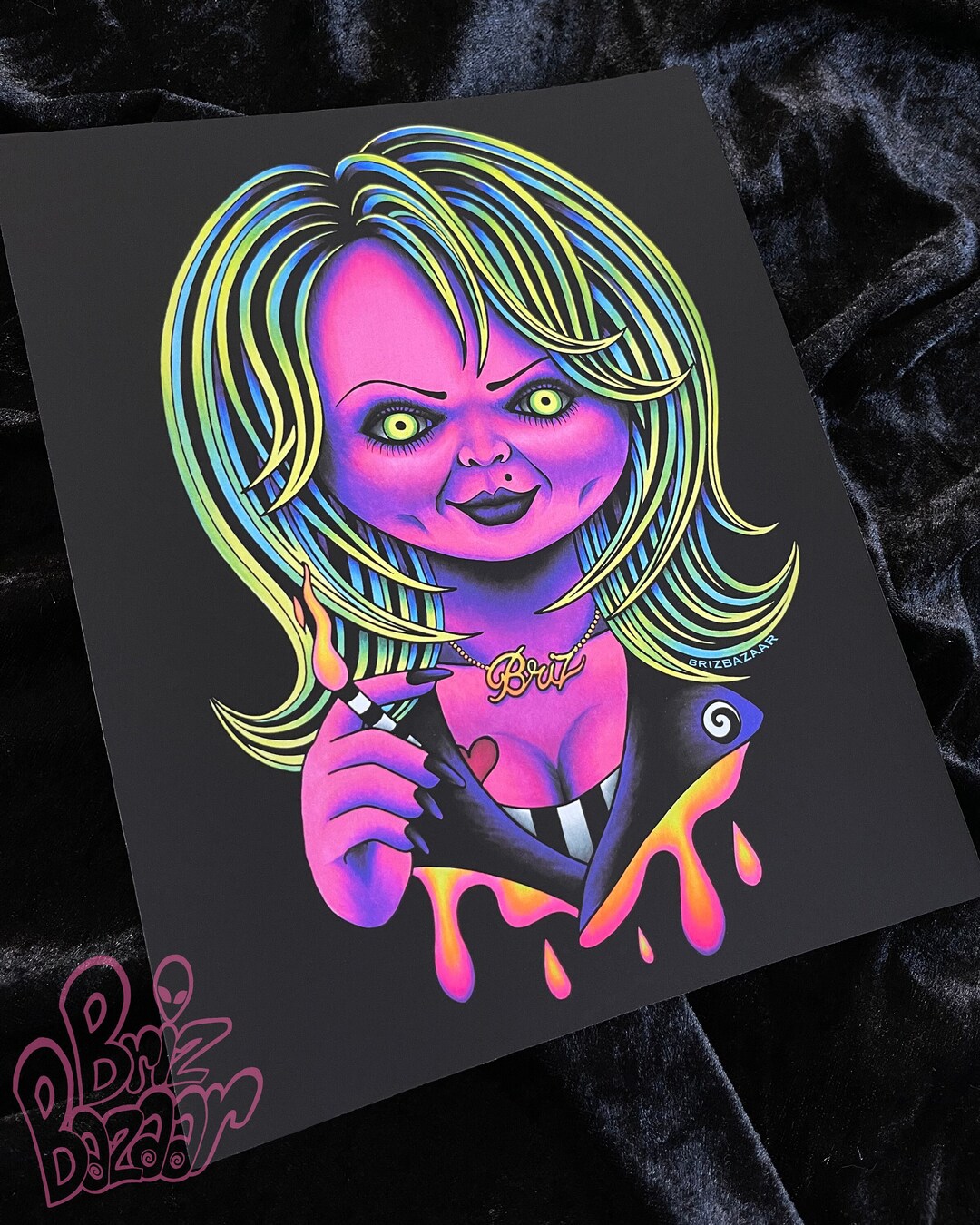 Art Print of Psy Bride / Horror Art Print / Spooky Art Print / - Etsy