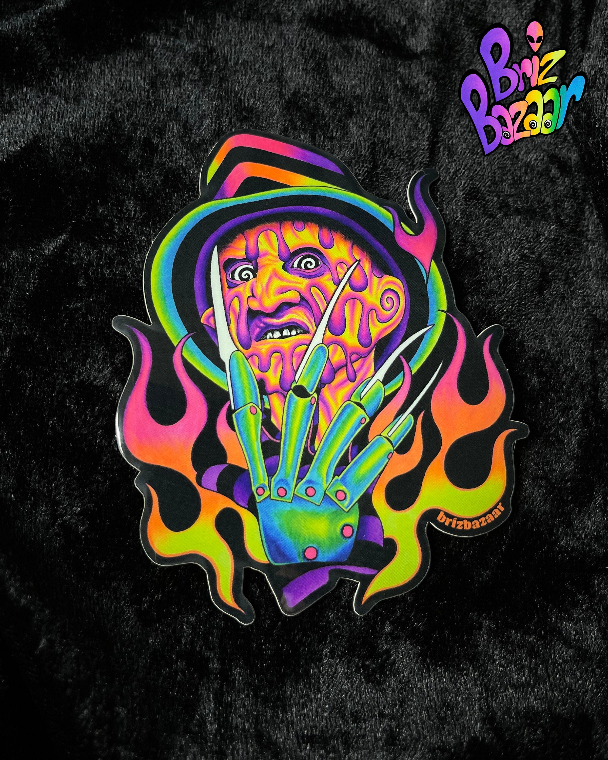 Psychedelic Nightmare on Elm Street Sticker Trippy Horror Sticker Vinyl ...