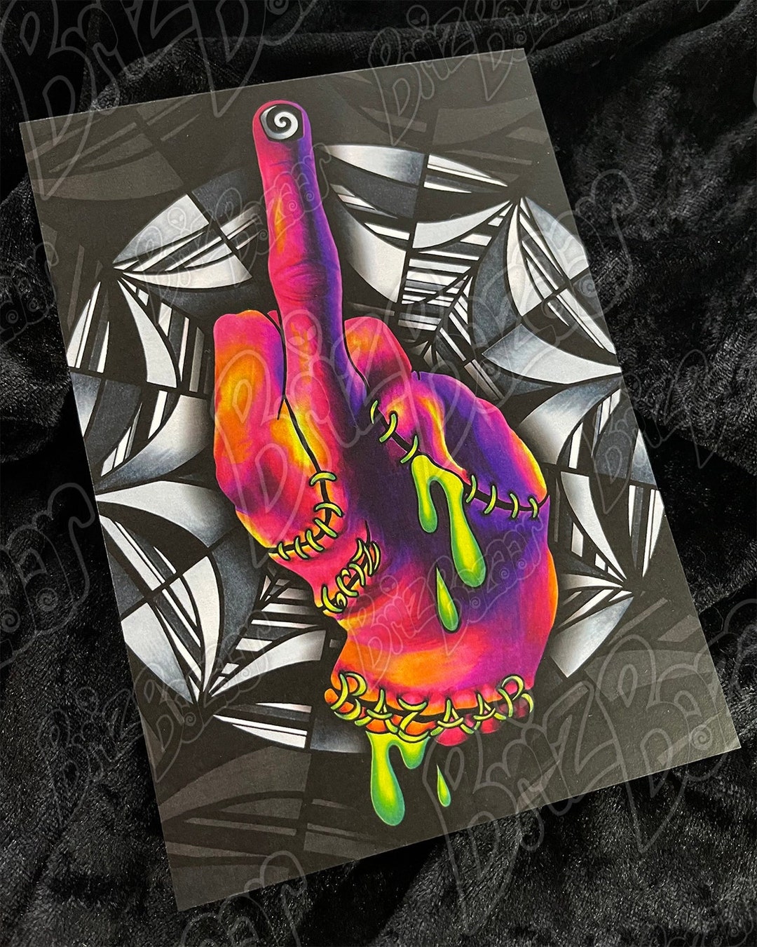 Art Print of Zhing / Trippy Gothic Art Print / Horror Art Print ...