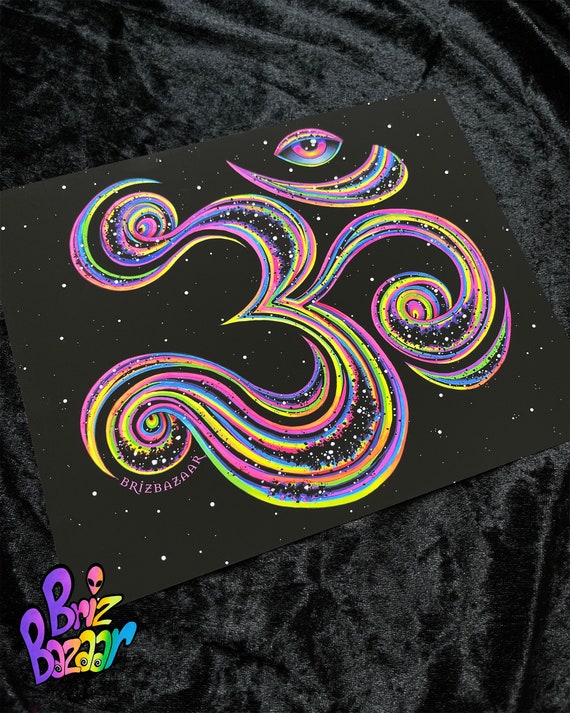 Art Print of Radiant Ohm / Ohm Art / Third Eye / Spiritual Art - Etsy