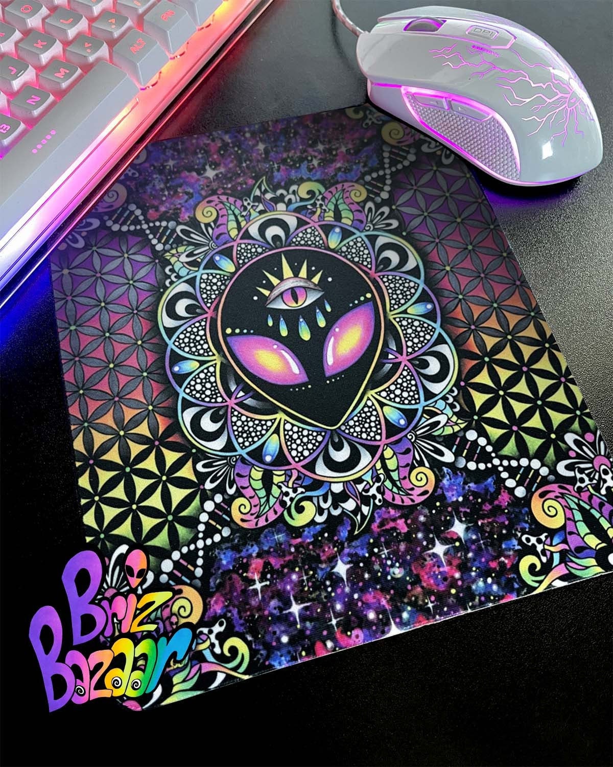 Mousepad of Star Seed / Trippy Alien Decor / Computer Accessories ...