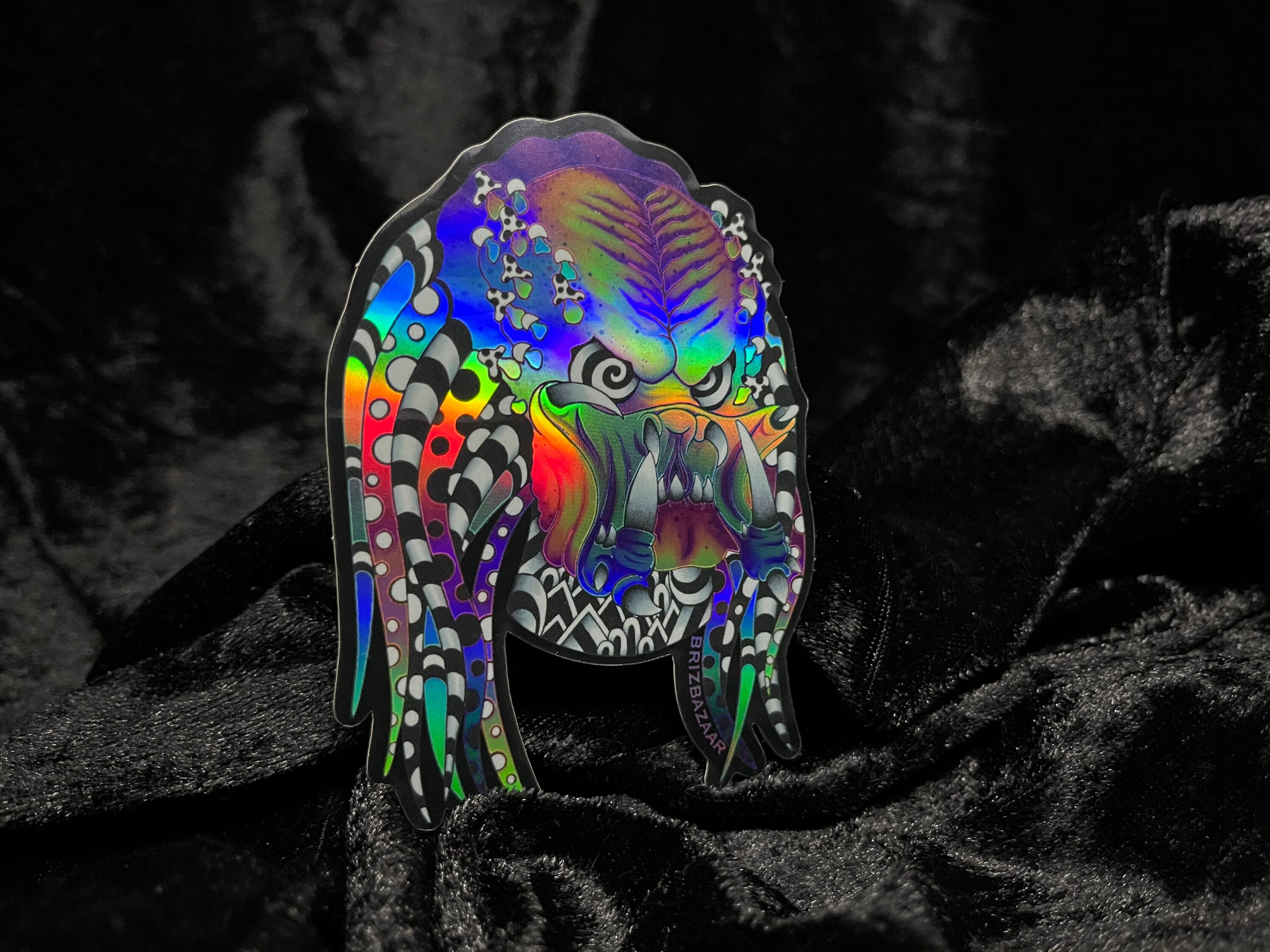Predator Sticker / Holographic Sticker / Trippy Sticker / Horror ...