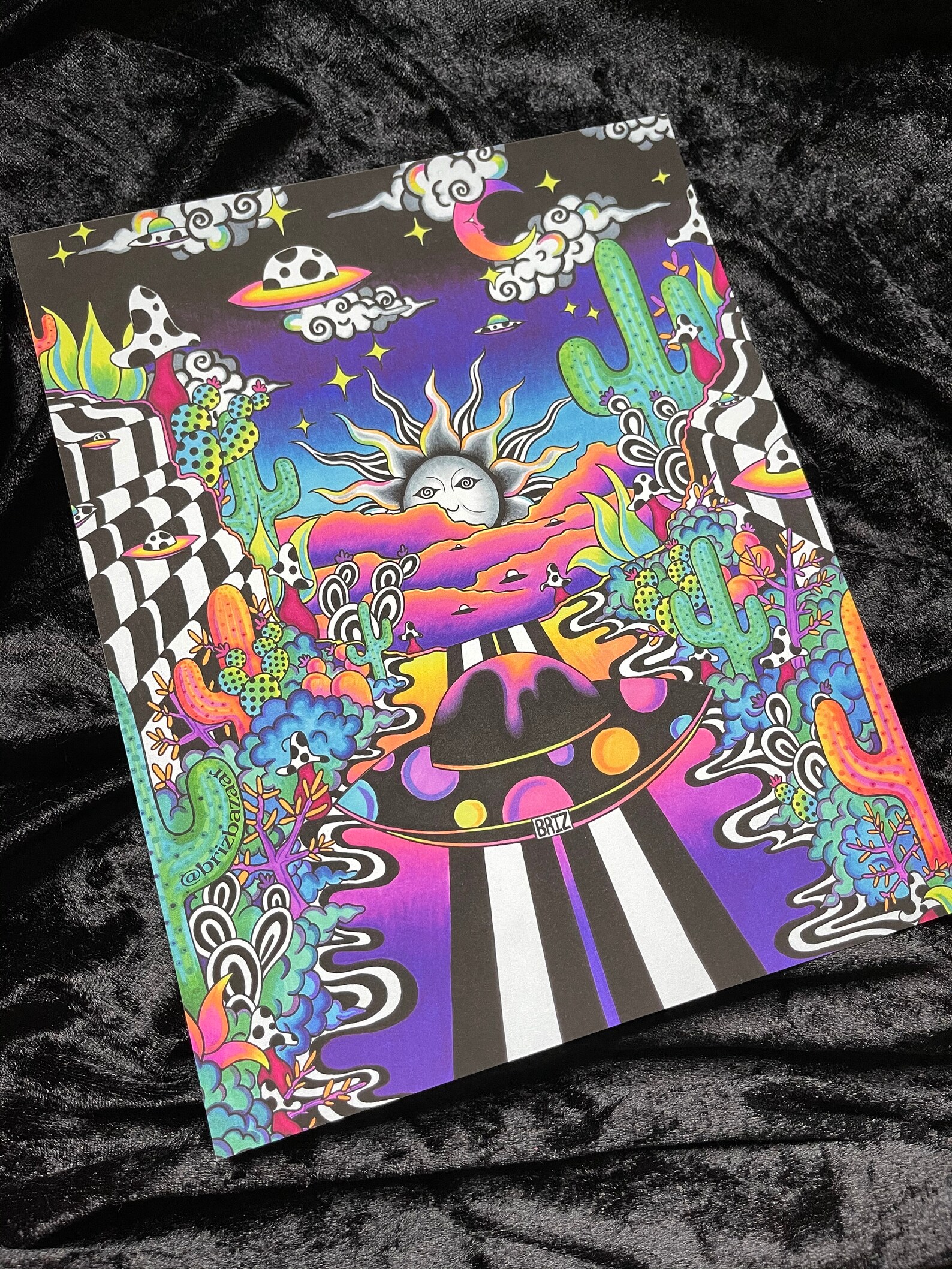 Art Print of Aerials 51 / Alien Art / UFO Art / Trippy Art / - Etsy