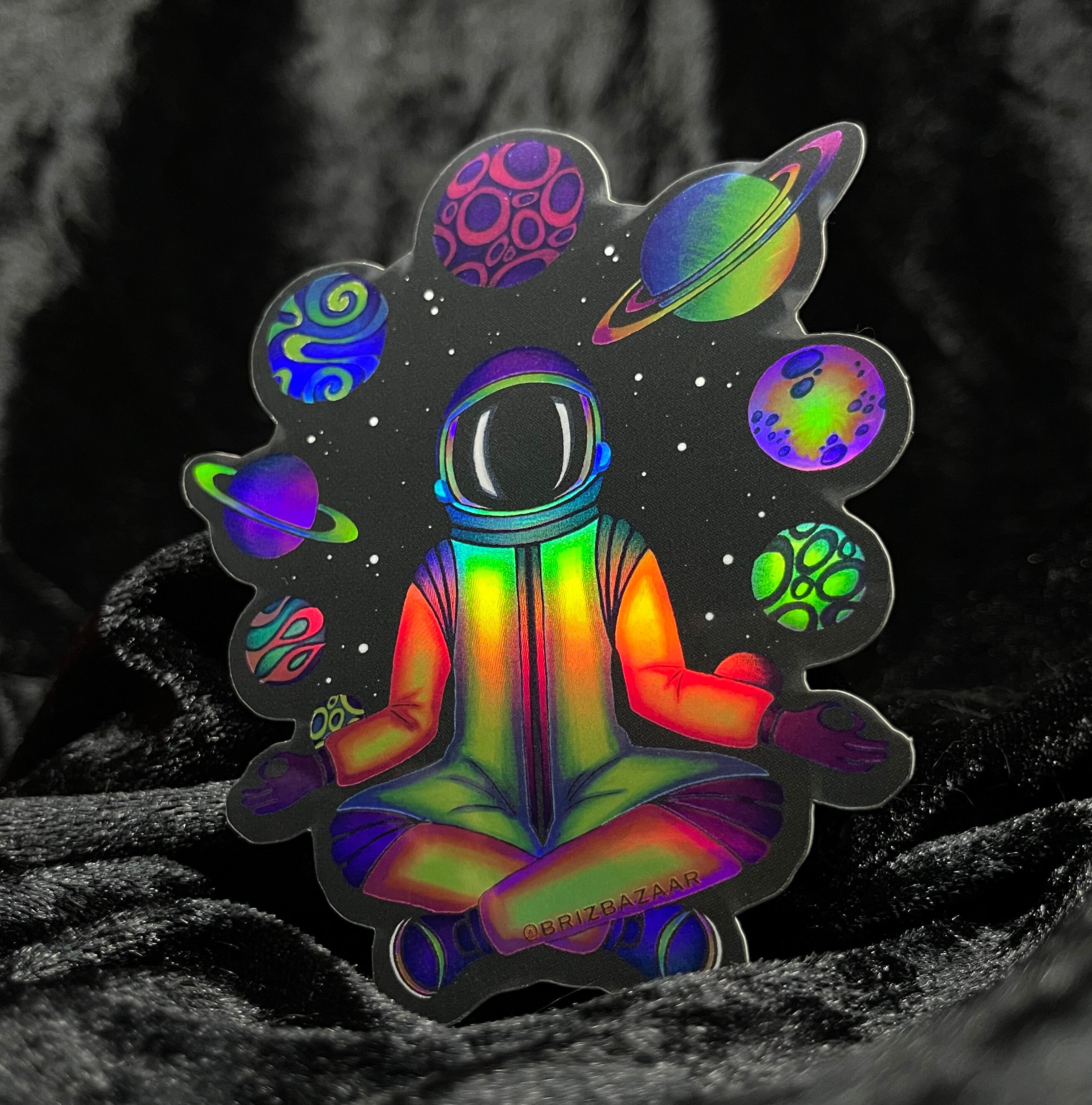 Stickers, Labels & Tags Holographic psychedelic trippy sticker A.C.I.D ...