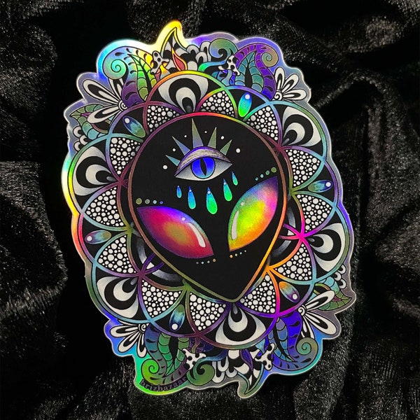 Alien Decal - Etsy