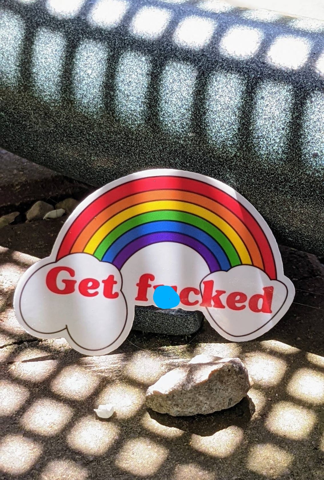 Get Effed Rainbow Cloud Stickers - Etsy