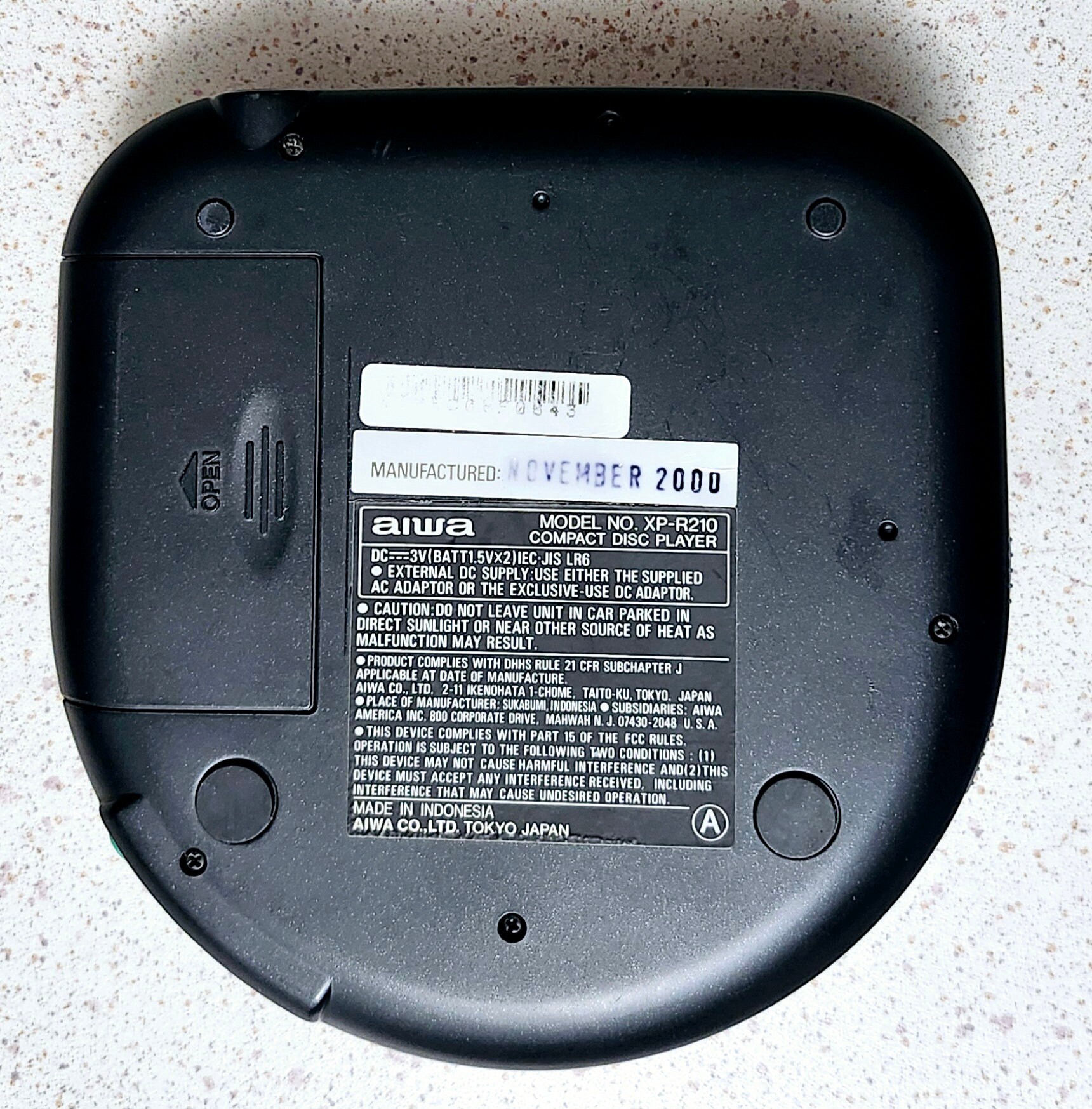 Vintage AIWA Portable Cd Am /fm Radio Player With Dynamic Bass Boost ...