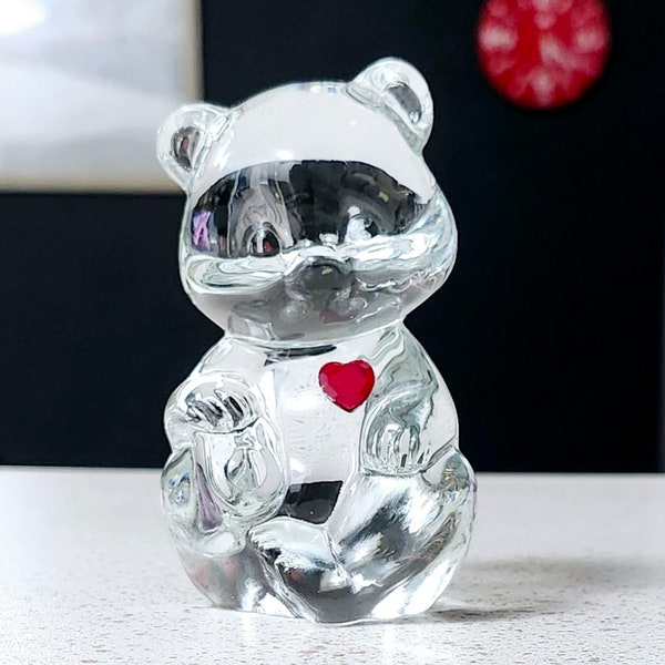 Fenton Art Glass Birthstone Bear - Etsy