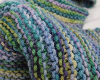 Hand knit scarf | Etsy