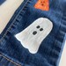 Halloween Ghosts Size 5 Girls Painted Denim Jeans - Etsy
