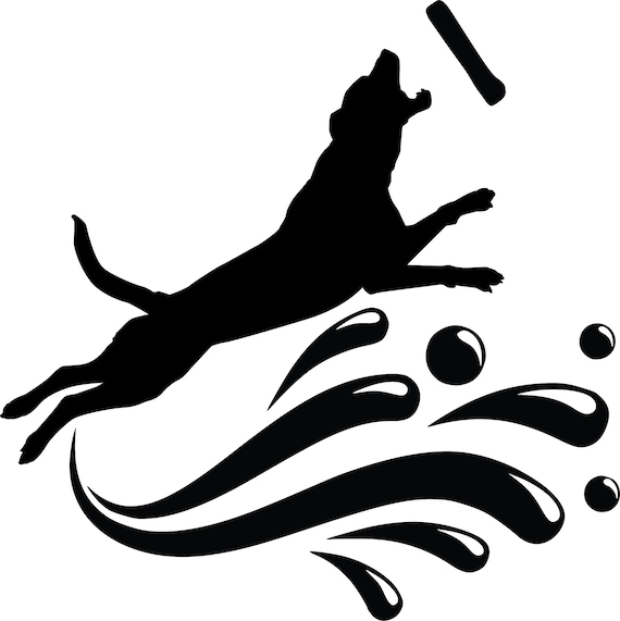 Dock Diving Splash With a Bumper Vinyl Window Decal the - Etsy