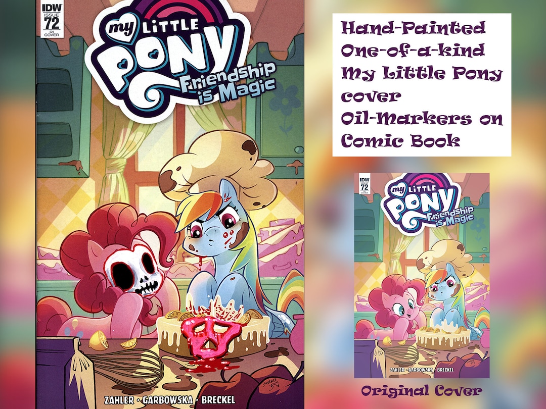 My Little Pony Friendship is Magic Comic 72 One-of-a-kind Painted Cover ...