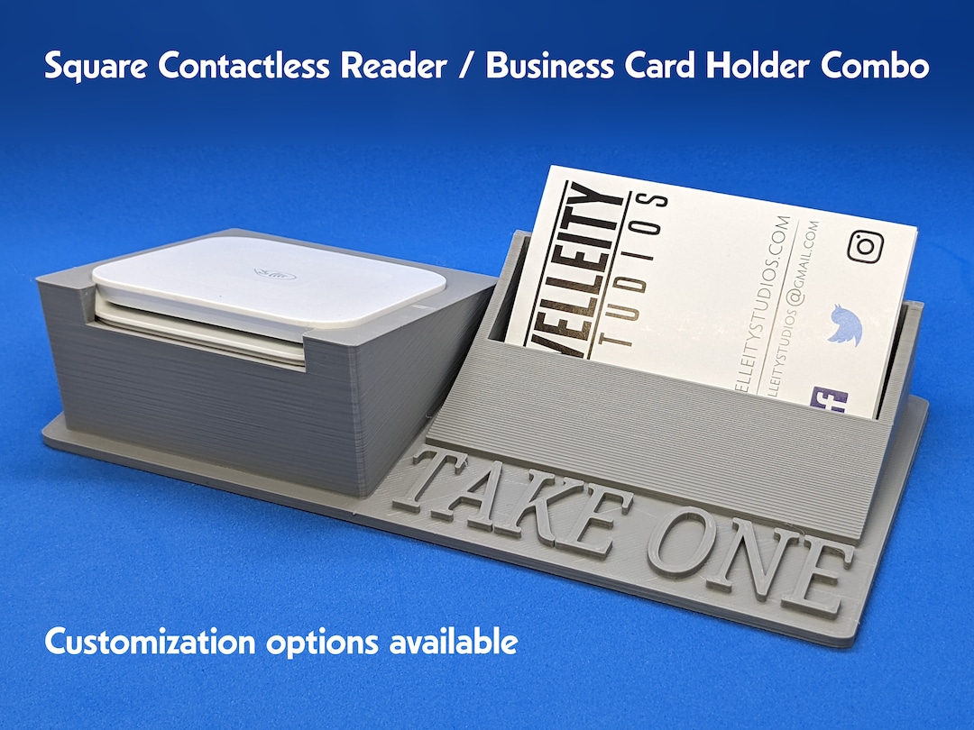 Square Contactless and Chip Reader With Business Card Holder for In ...