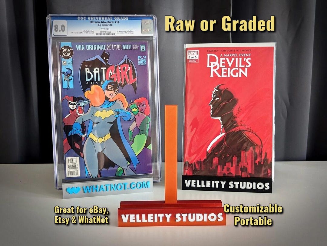 Portable Comic Book Display Stand for Graded & Raw Books Artist Alley ...