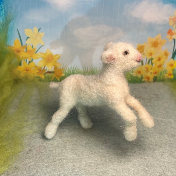 Felt Lamb - Etsy