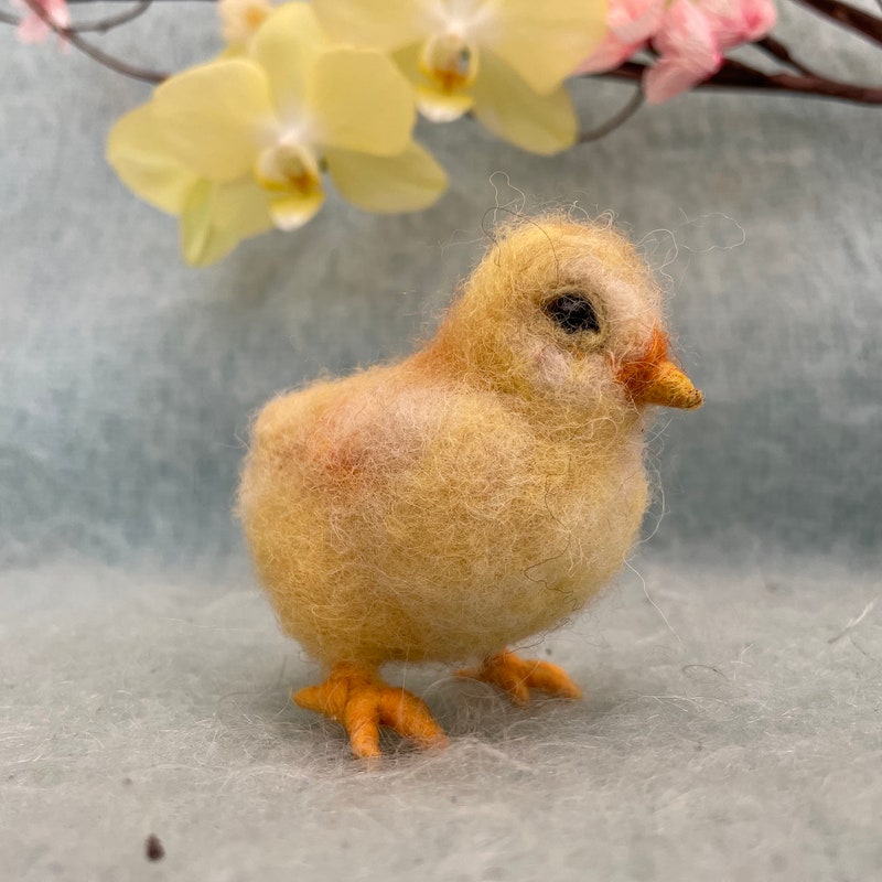 Needle Felted Chick - Etsy
