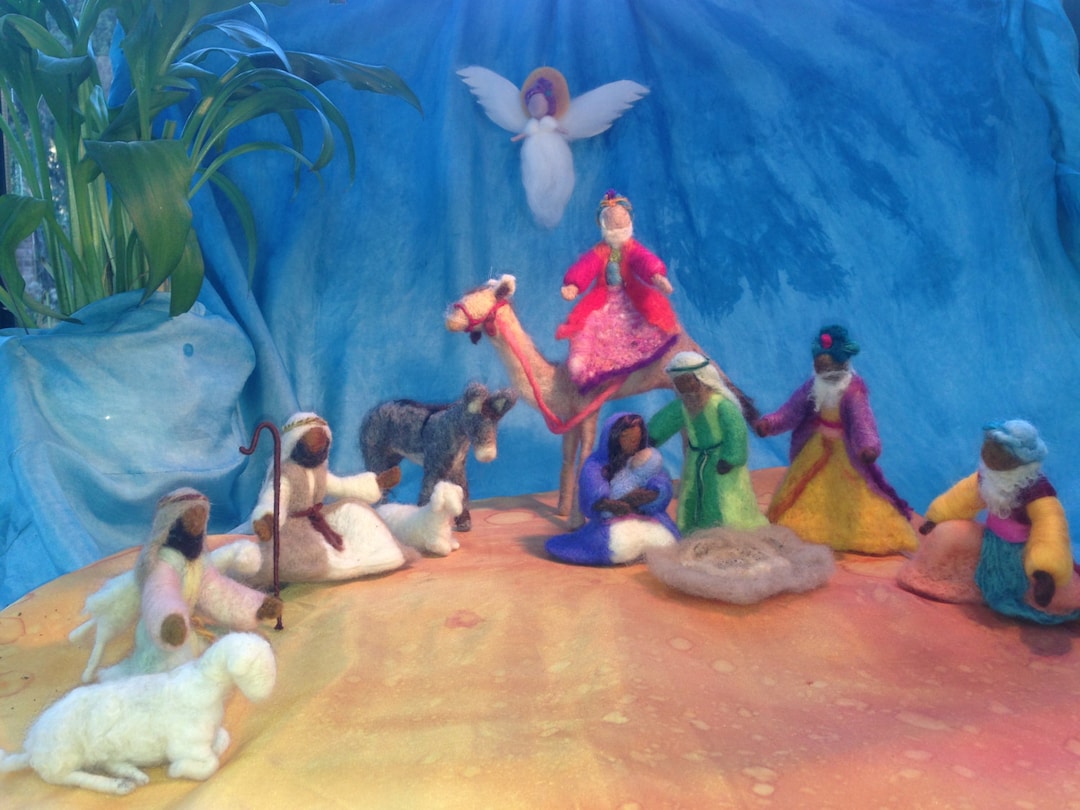 Waldorf-inspired Needle Felted NATIVITY Scene (13 Pieces) - Etsy