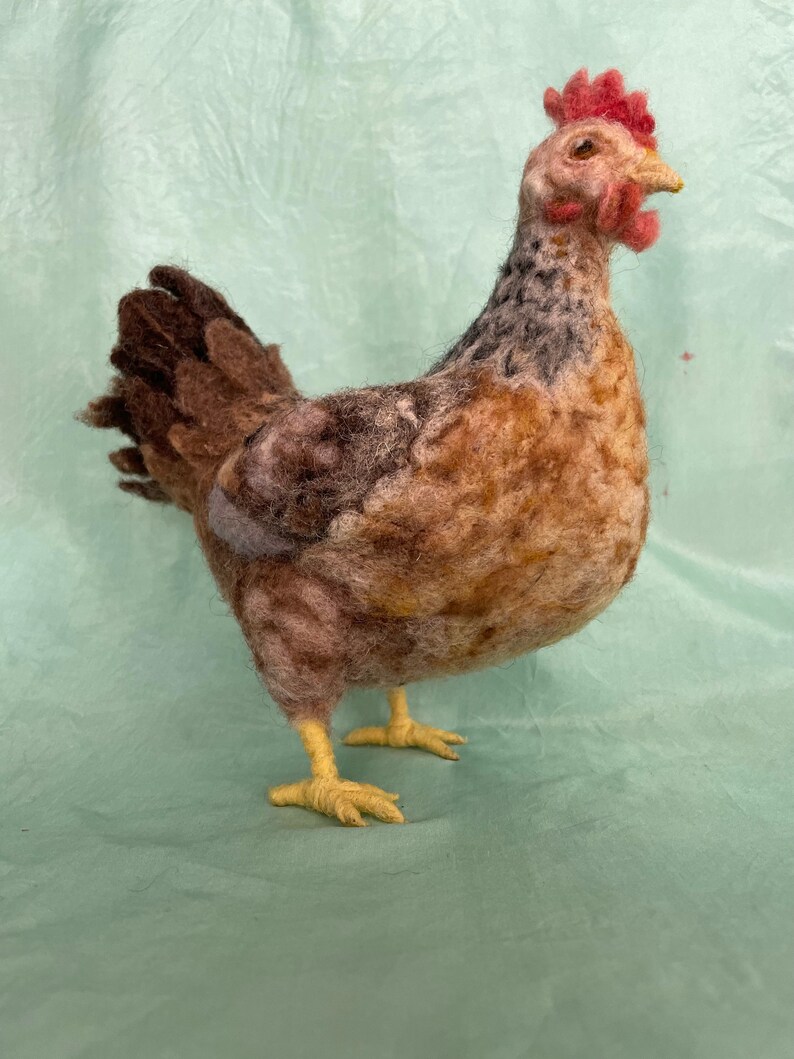 Hen Needle Felted, Various Breeds, Finished Wool Sculpture - Etsy