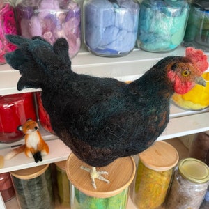 Hen Needle Felted, Various Breeds, Finished Wool Sculpture - Etsy