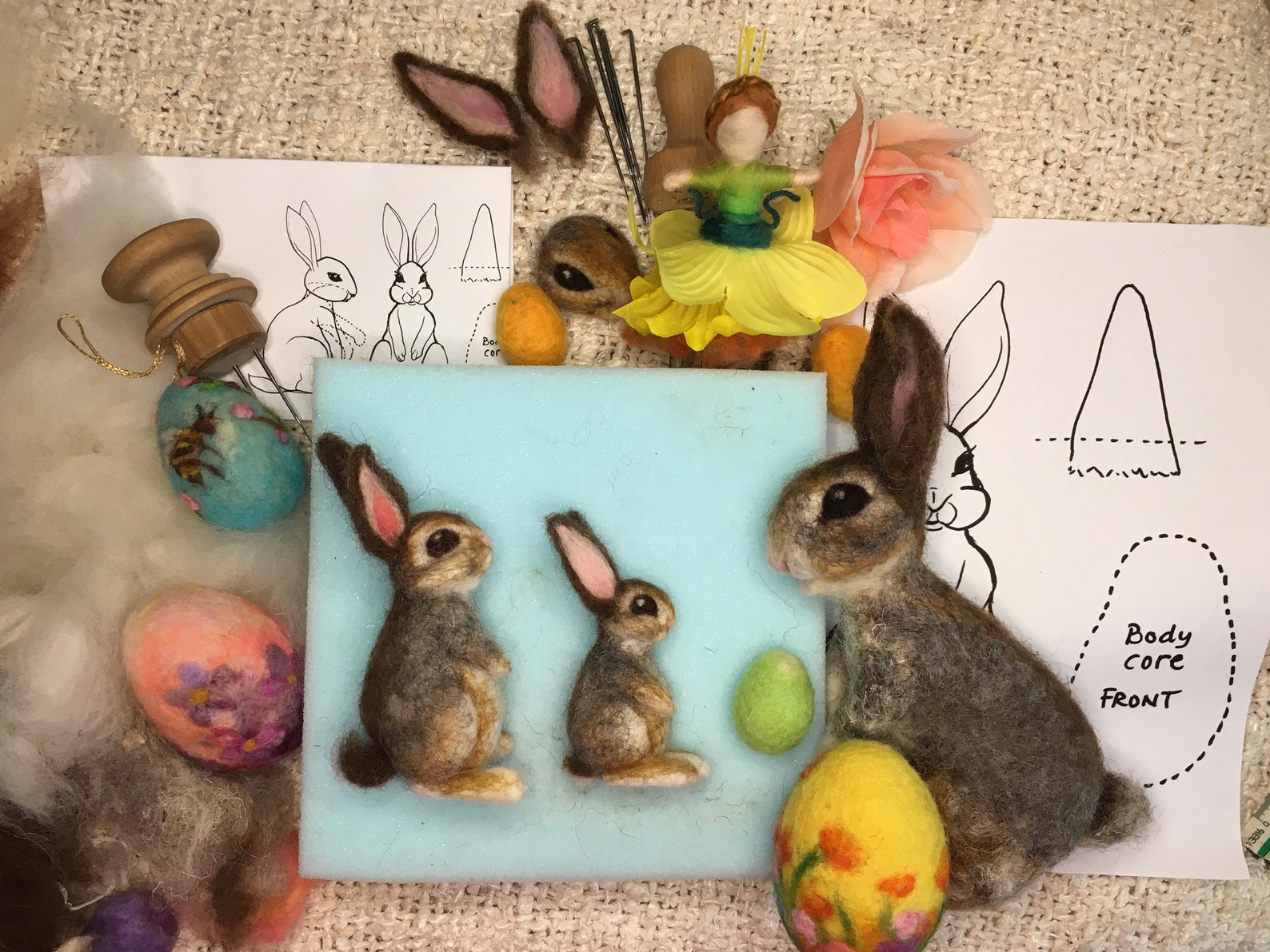Easter Bunny PDF Tutorial. Includes SML Bunny Sizes 32 Pg - Etsy