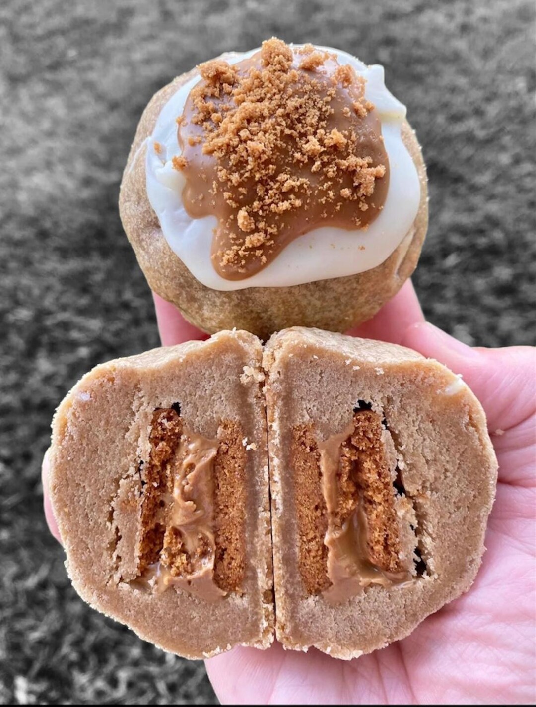 RECIPE Stuffed Biscoff Cookie Butter Half Pound Cookies, Gourmet ...