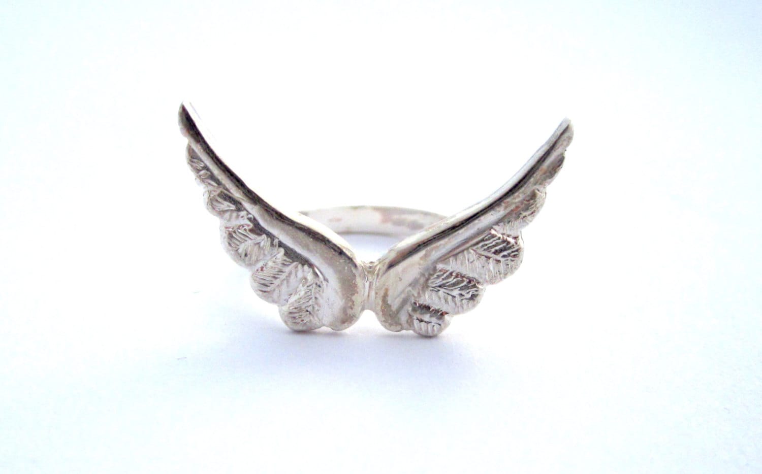 Angel Wing Ring Sterling Silver / Handmade Ring / Feather Ring - Etsy
