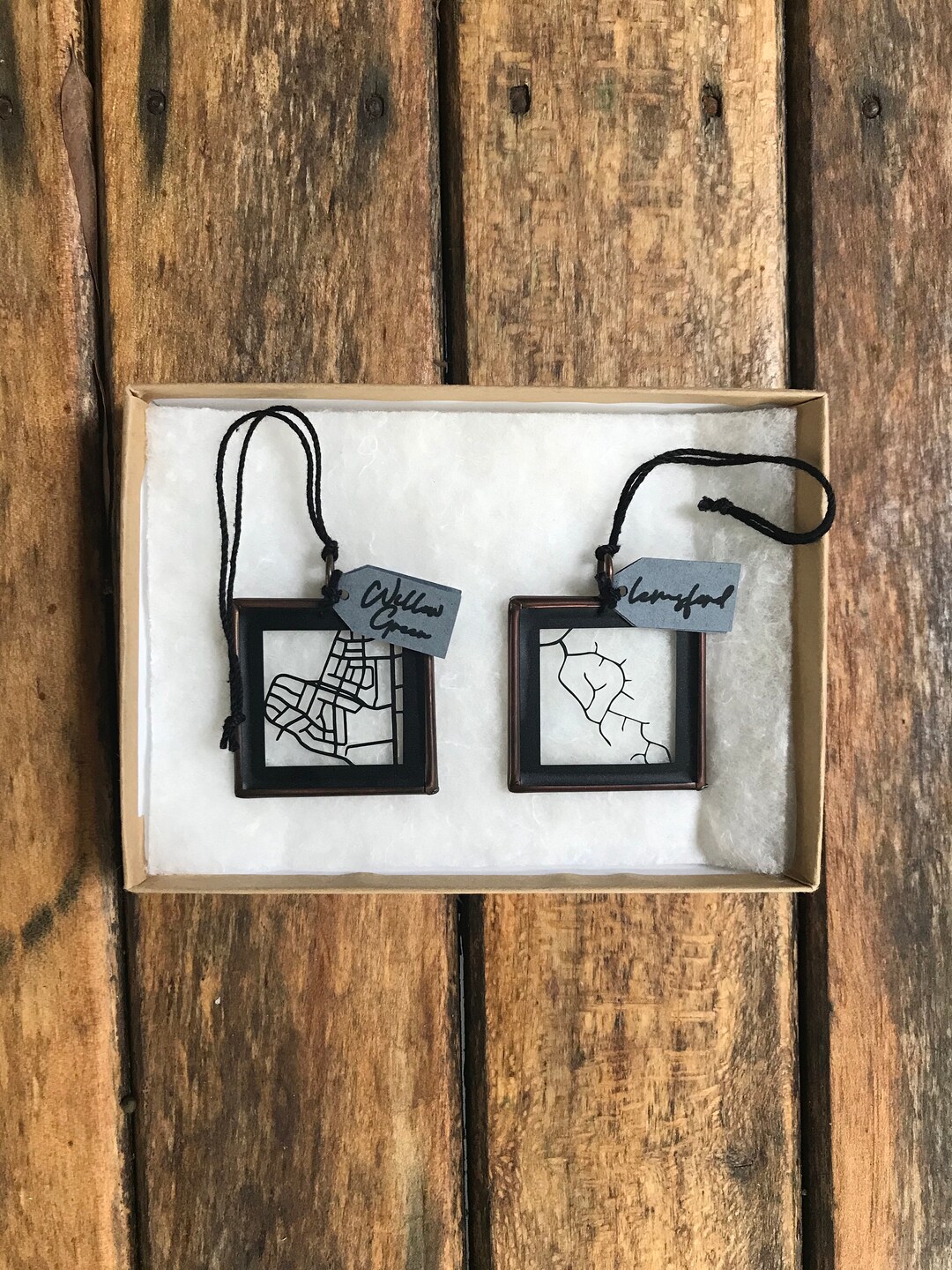 Custom Map Ornament - Etsy