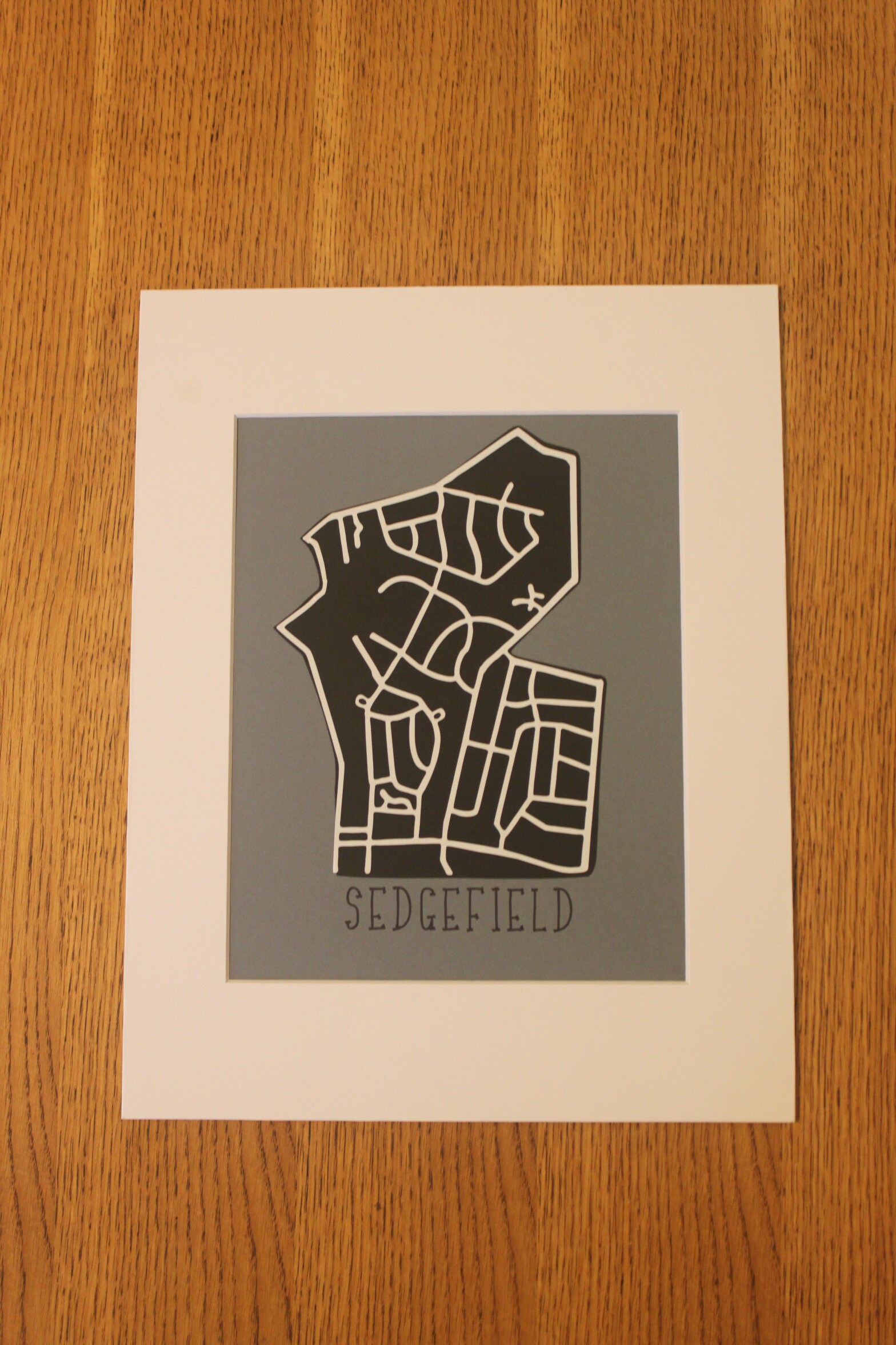 Sedgefield - Cut Map - Charlotte, NC Neighborhood - Etsy