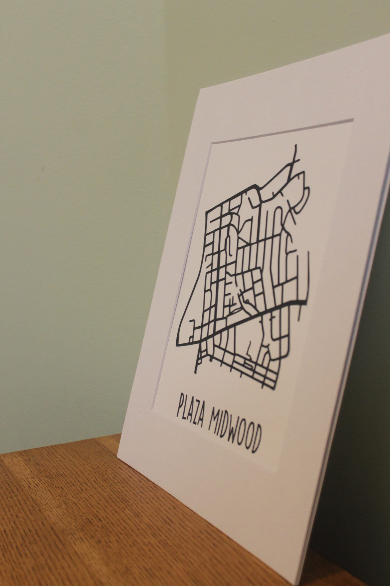 Plaza Midwood Cut Map Charlotte NC Neighborhood | Etsy