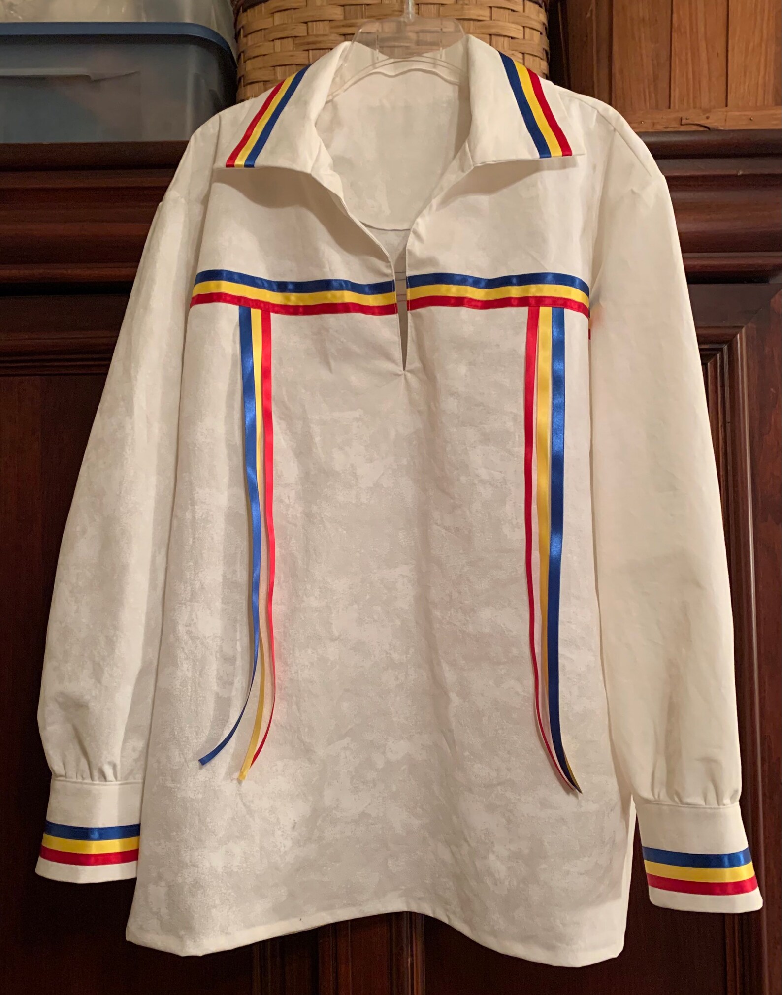 Cherokee Ribbon Shirt Full Collar Style - Etsy