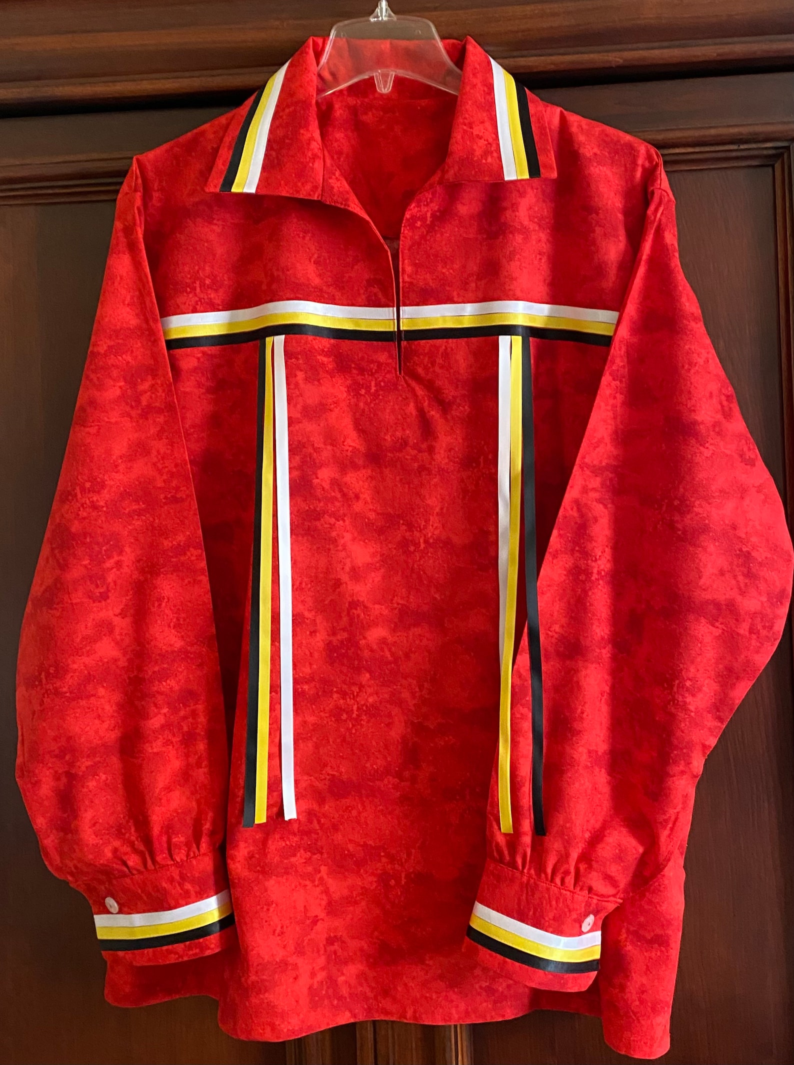 Cherokee Ribbon Shirt - Full Collar Style - Etsy