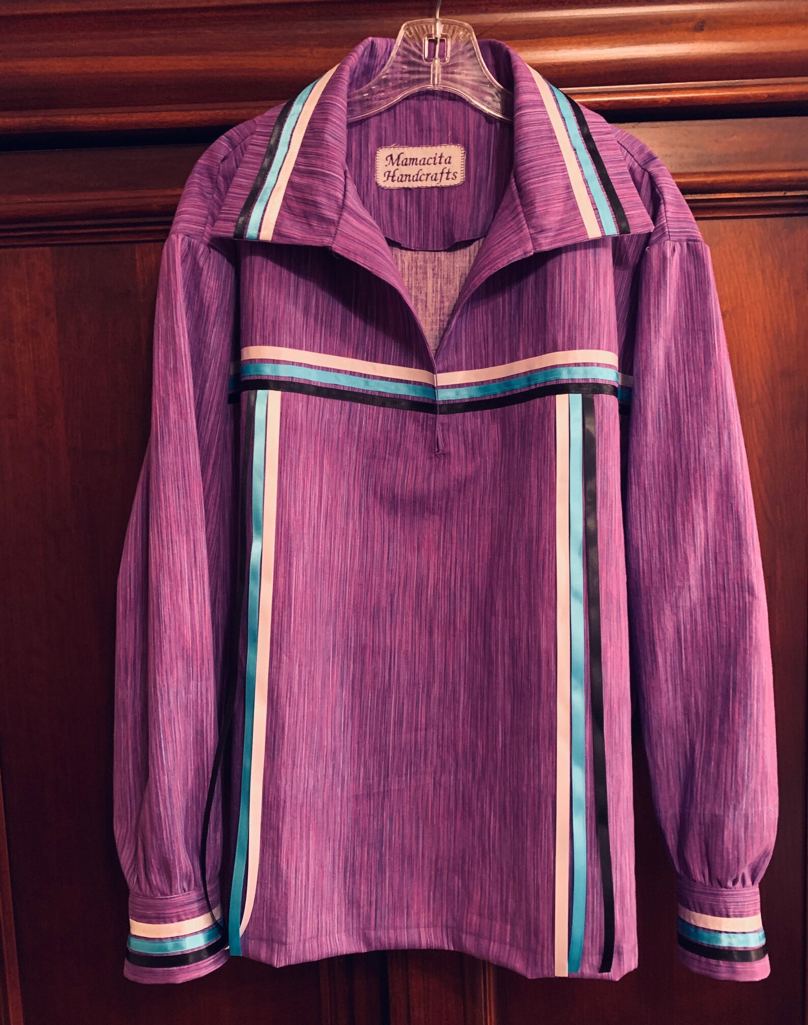 Cherokee Ribbon Shirt Full Collar Style - Etsy