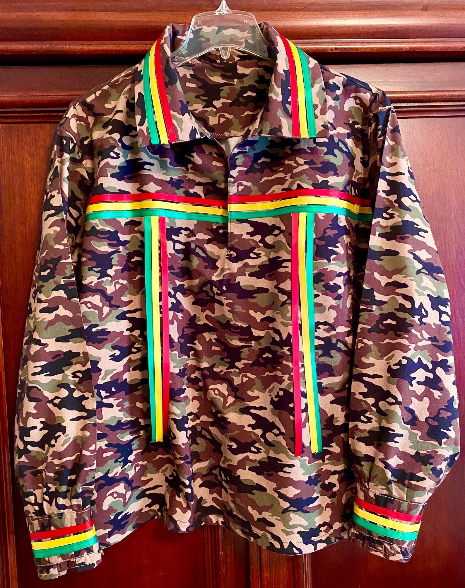 Cherokee Ribbon Shirt - Full Collar Style - Etsy