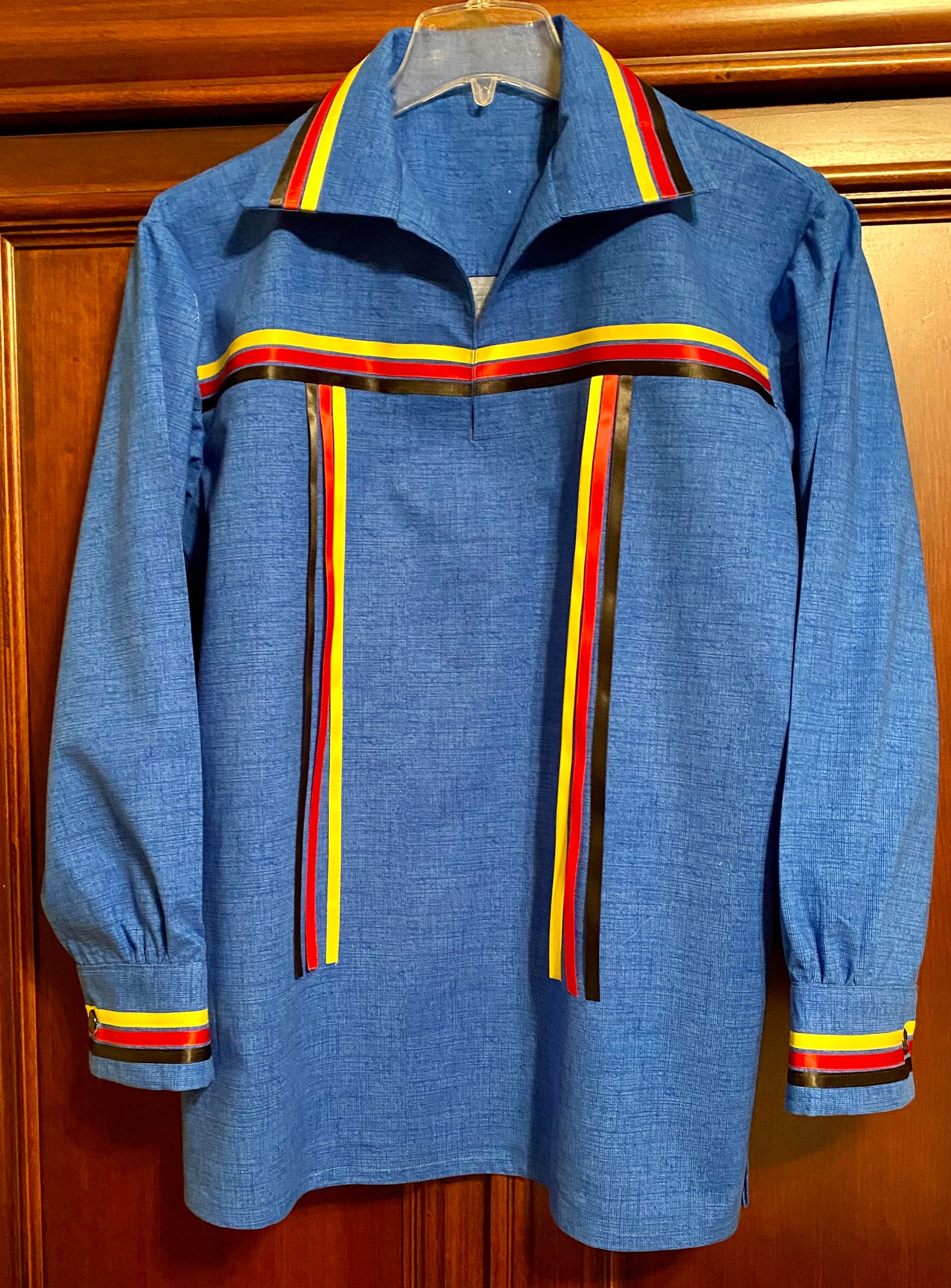 Cherokee Ribbon Shirt Full Collar Style - Etsy