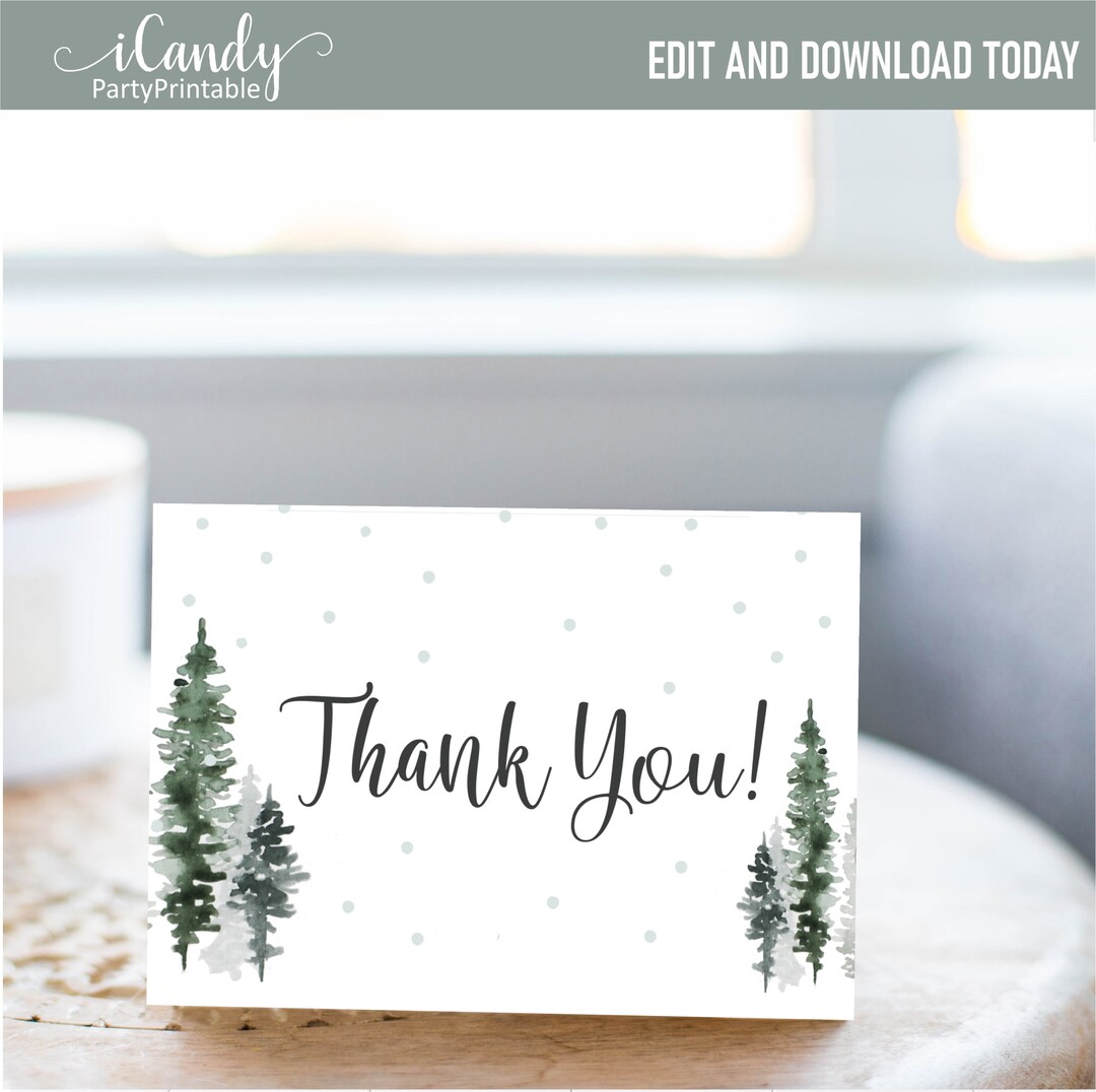 Thank You Cards, Winter Baby Shower, Its Cold Outside Baby Shower Thank ...