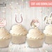 Cupcake Toppers, Horse Party Tags, 2 Circle Toppers, Pony Party, Circle ...
