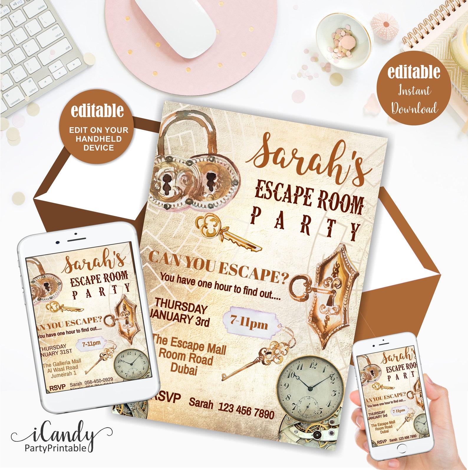 Escape Room Invitation Escape Room Party Invitation Escape - Etsy