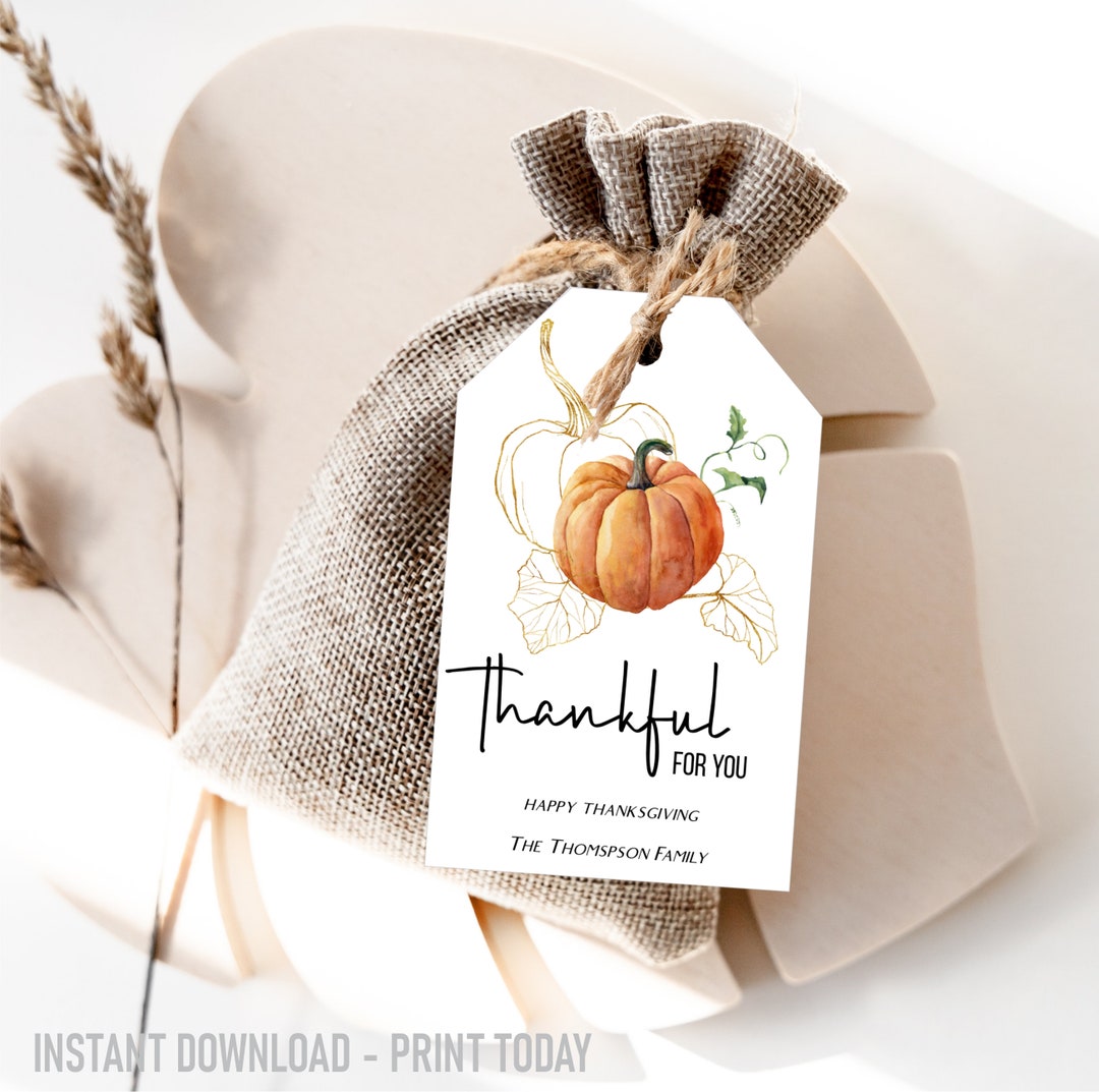 Thanksgiving Tags, so Very Thankful Tags, Thanksgiving, Gift Tags ...
