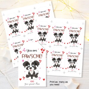 Pawsome Gift Tag for Kids, Treat Tag for Puppy Birthday Party, You Are ...