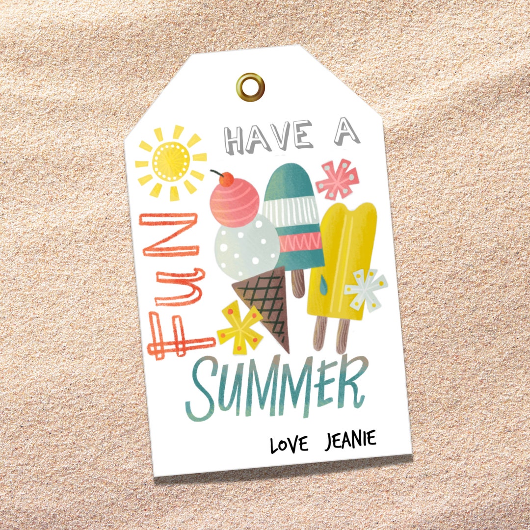 End of School Year Tags, Summer Holiday Gift Tags, Teacher Appreciation ...