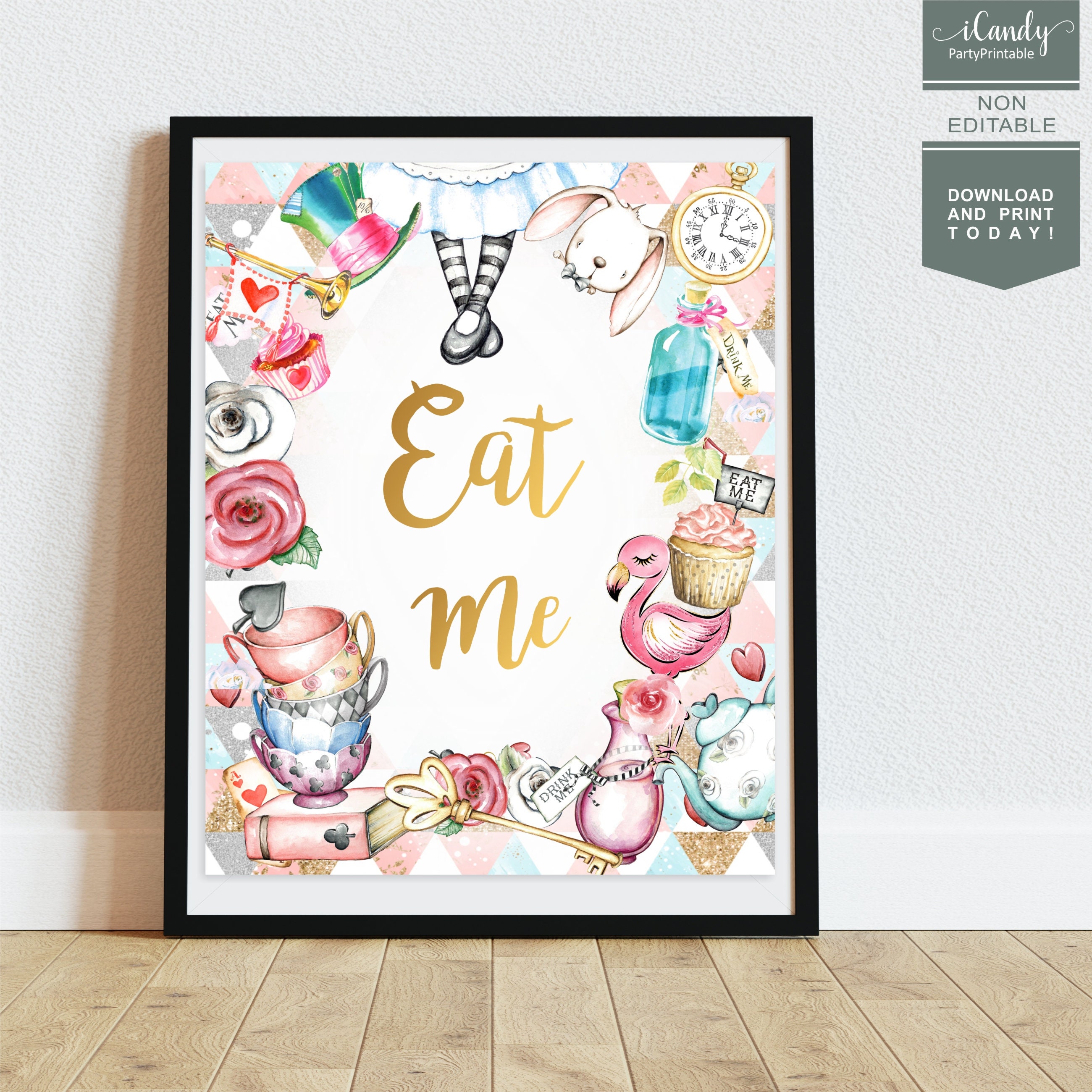 Alice In Wonderland Eat Me Sign